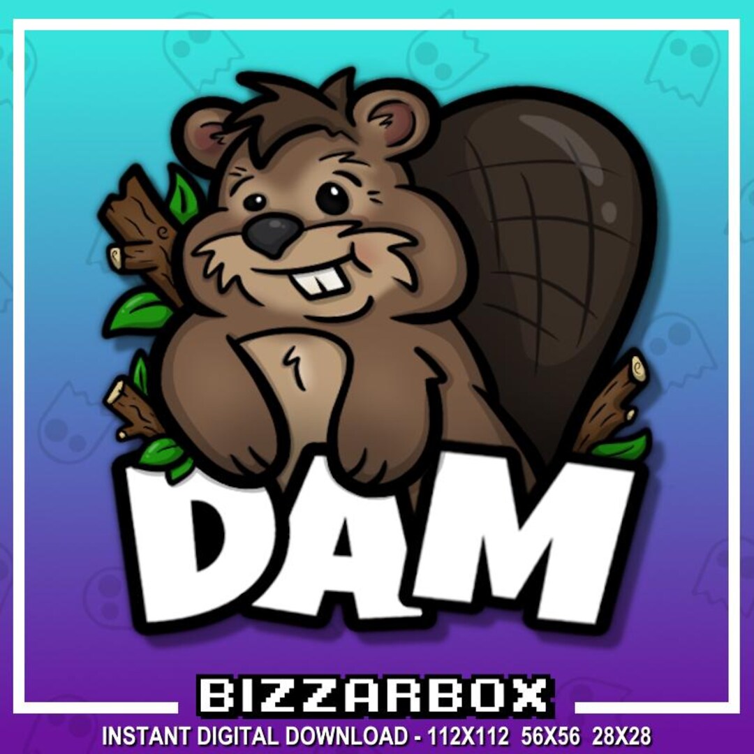 BEAVER DAM Twitch Emote / Twitch Emotes / Twitch Stream / Discord ...