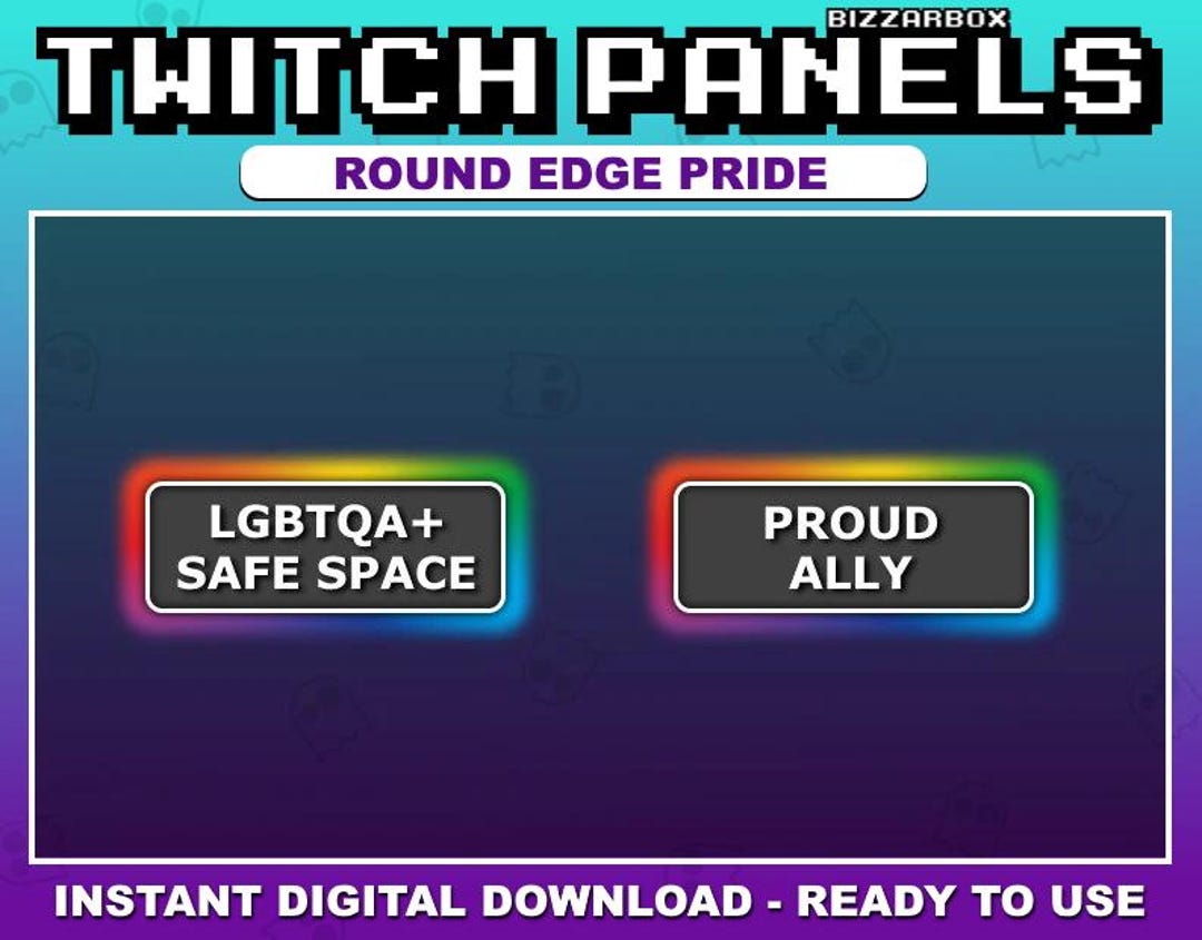 LGBT SUPPORT Small Twitch Panels / Ally / Safe Space / Twitch Stream ...