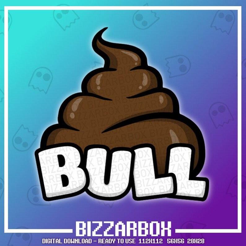 BULL CRAP Twitch Emote / Twitch Emotes / Twitch Stream / Discord Emotes ...