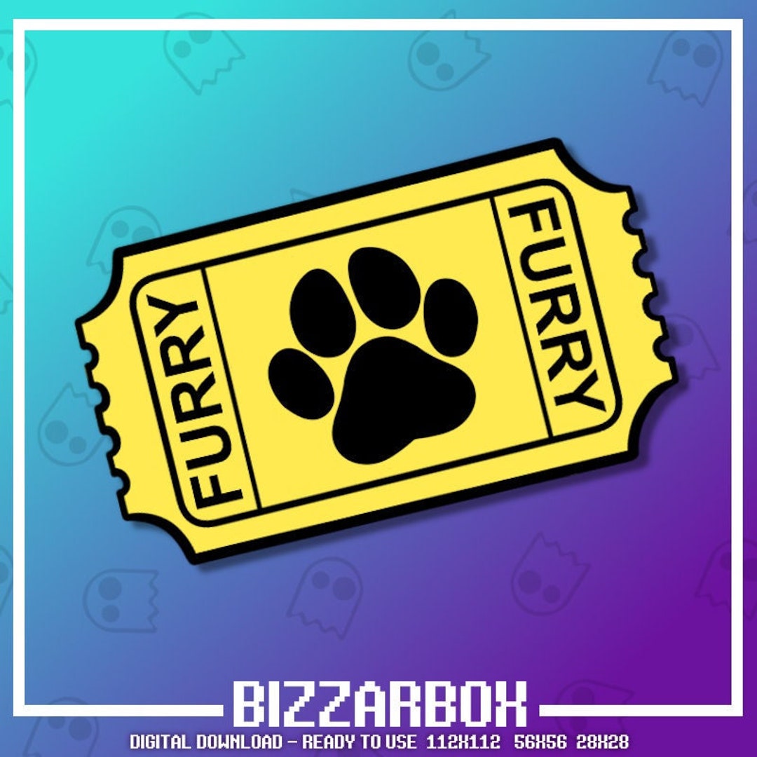 PAW TICKET Channel Points Emote for Twitch / Discord / Stream ...