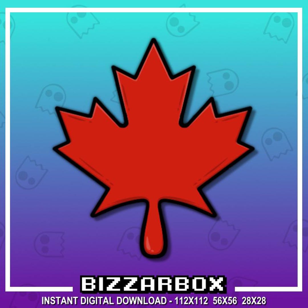 CANADIAN MAPE LEAF Twitch Emote / Twitch Emotes / Twitch Stream ...