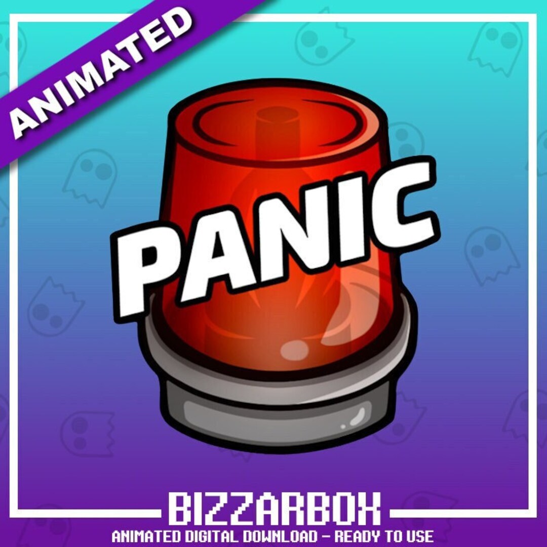 PANIC ALERT Animated Twitch Emote / Twitch Emotes / Twitch Stream ...