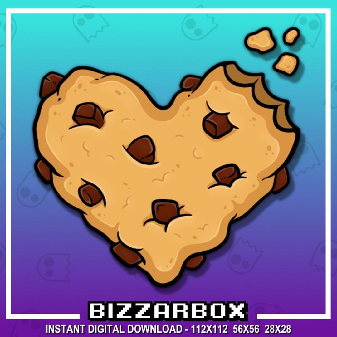 COOKIE HEART LOVE Twitch Emote / Twitch Emotes / Twitch Stream ...