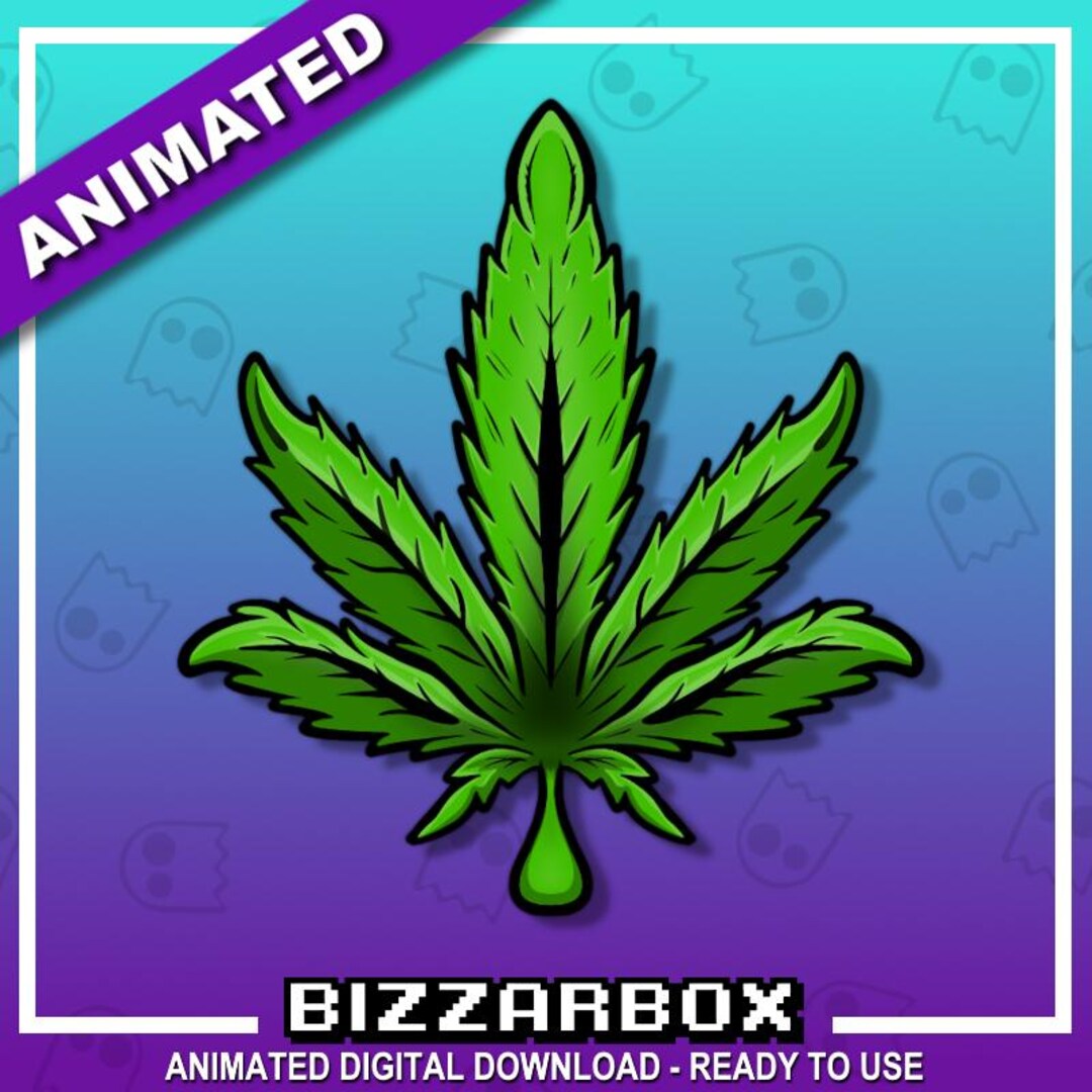 420 SPINING LEAF Animated Discord Emote / Discord Emotes / Streamer ...