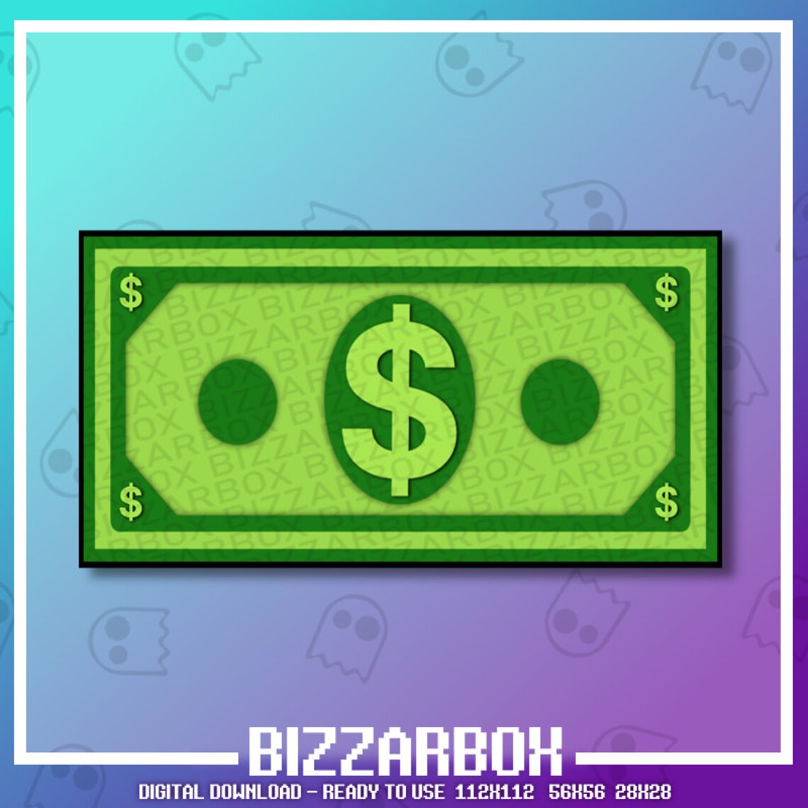 DOLLAR BILL MONEY Channel Points Emote for Twitch / Discord / | Etsy
