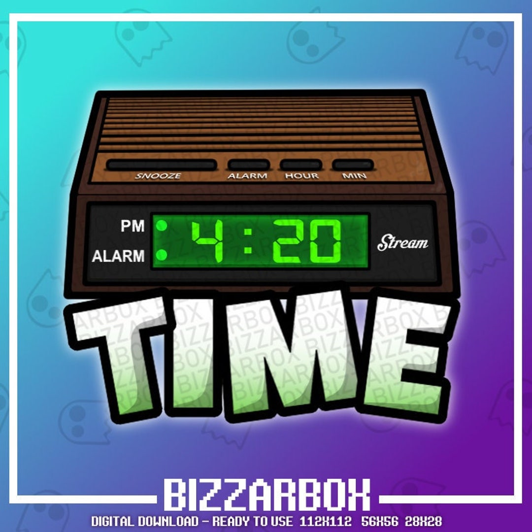 420 TIME Twitch Emote / Twitch Emotes / Twitch Stream / Discord Emotes ...