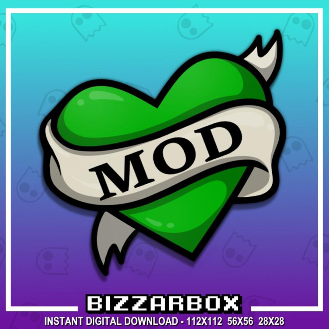 MOD LOVE Twitch Emote / Twitch Emotes / Twitch Stream / Discord Emotes ...