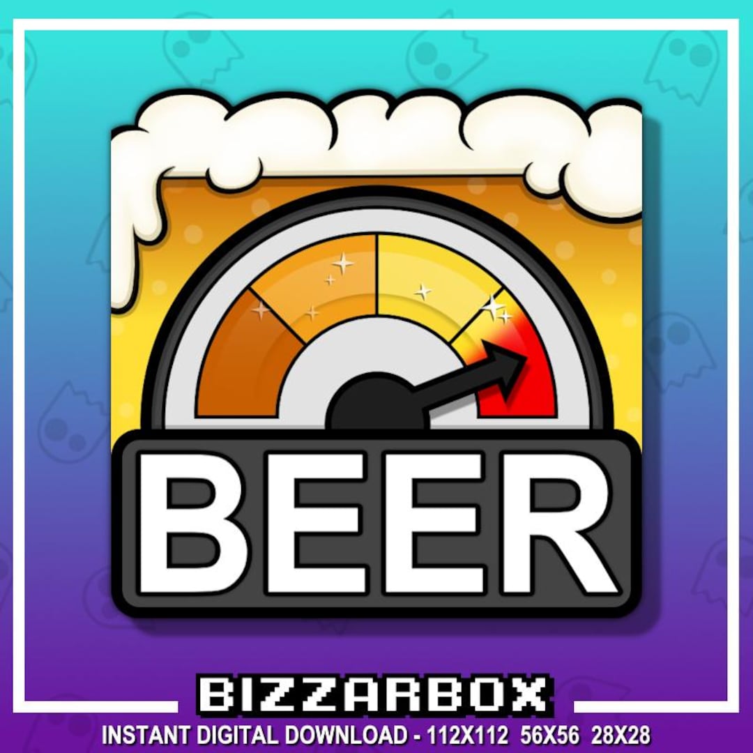 BEER METER Twitch Emote / Twitch Emotes / Beer Emote / Twitch Stream ...