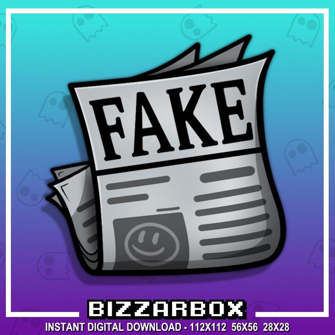 FAKE NEWS Twitch Emote / Twitch Emotes / Twitch Stream / Discord Emotes ...
