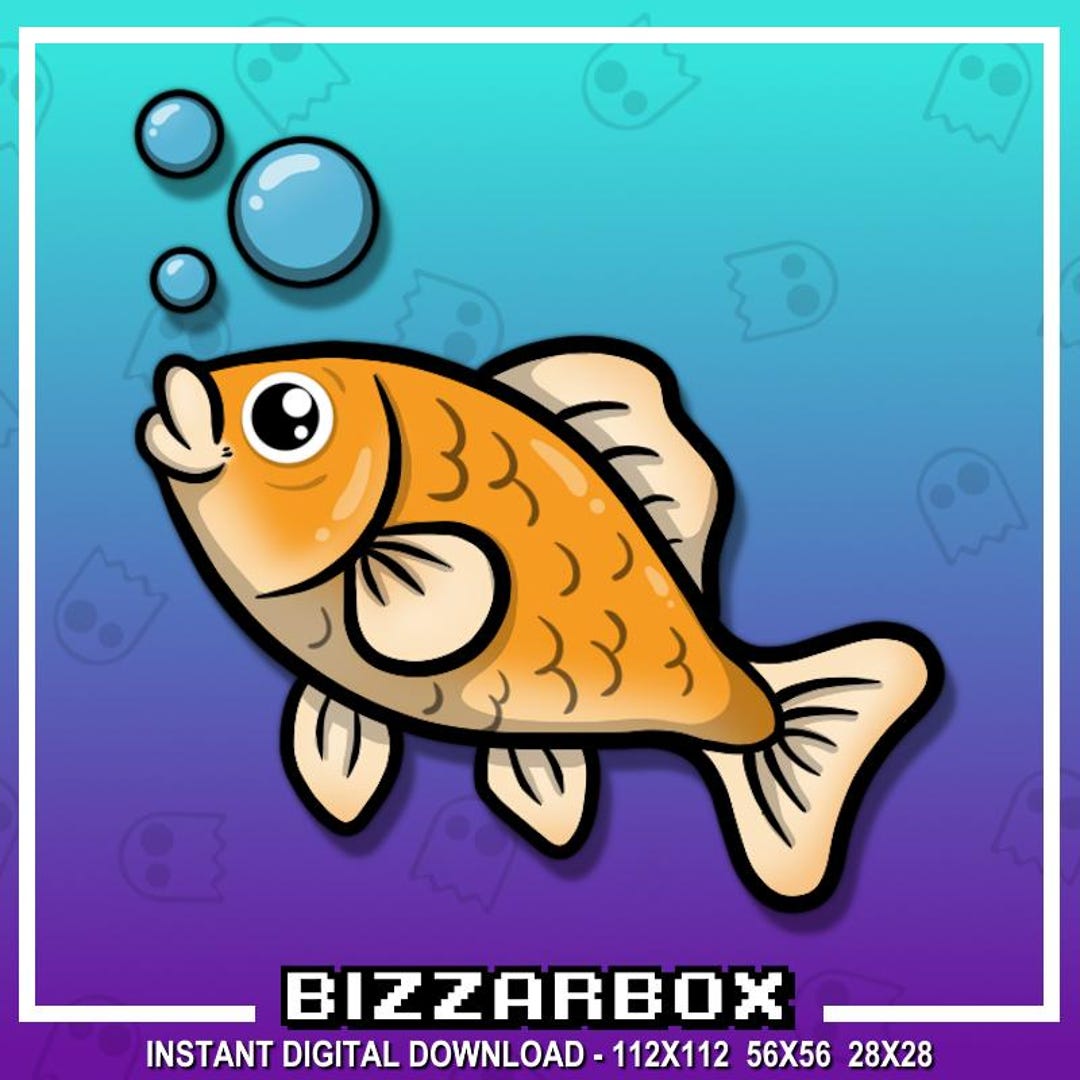 FISH Twitch Emote / Fishing Emote / Twitch Emotes / Twitch Stream ...