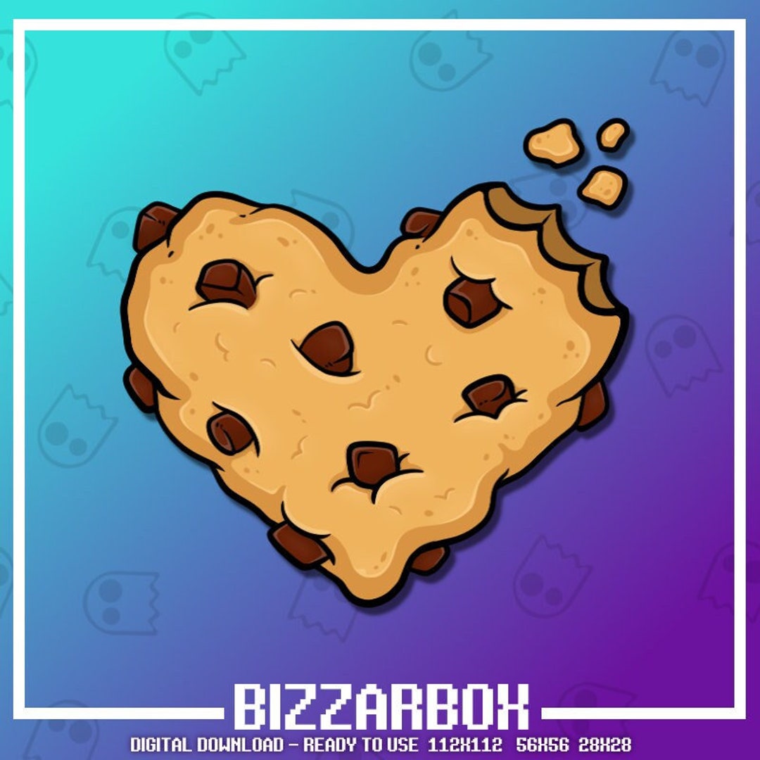 COOKIE HEART LOVE Twitch Emote / Twitch Emotes / Twitch Stream ...