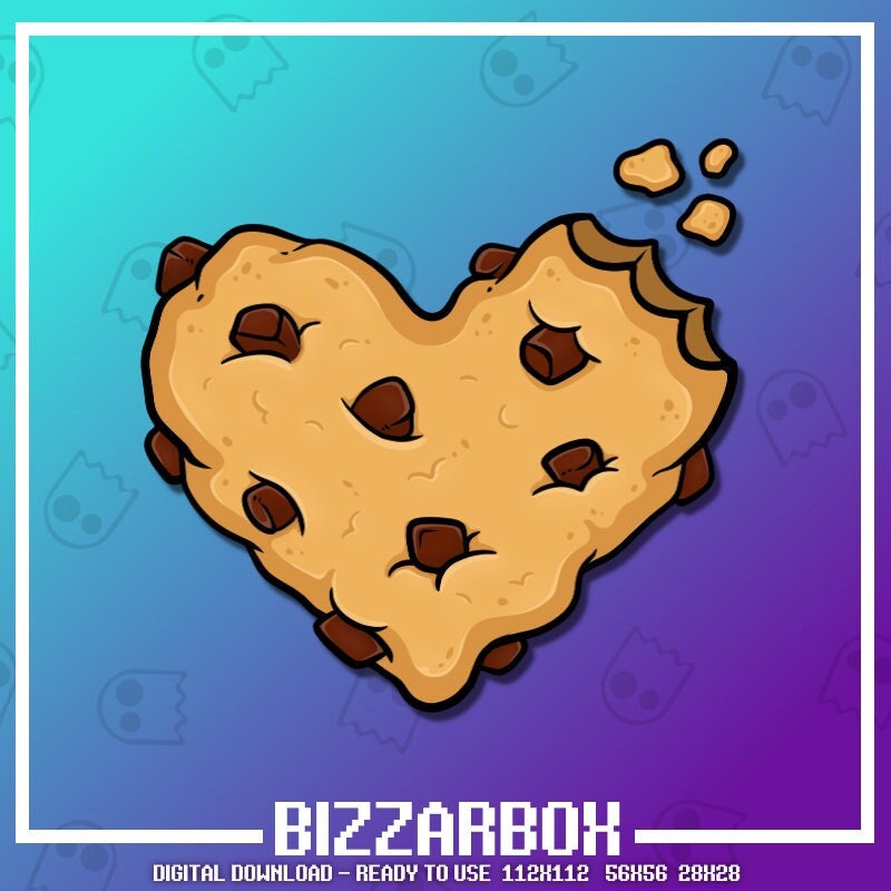 COOKIE HEART LOVE Twitch Emote / Twitch Emotes / Twitch Stream ...