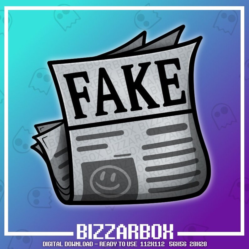 FAKE NEWS Twitch Emote / Twitch Emotes / Twitch Stream / Discord Emotes ...