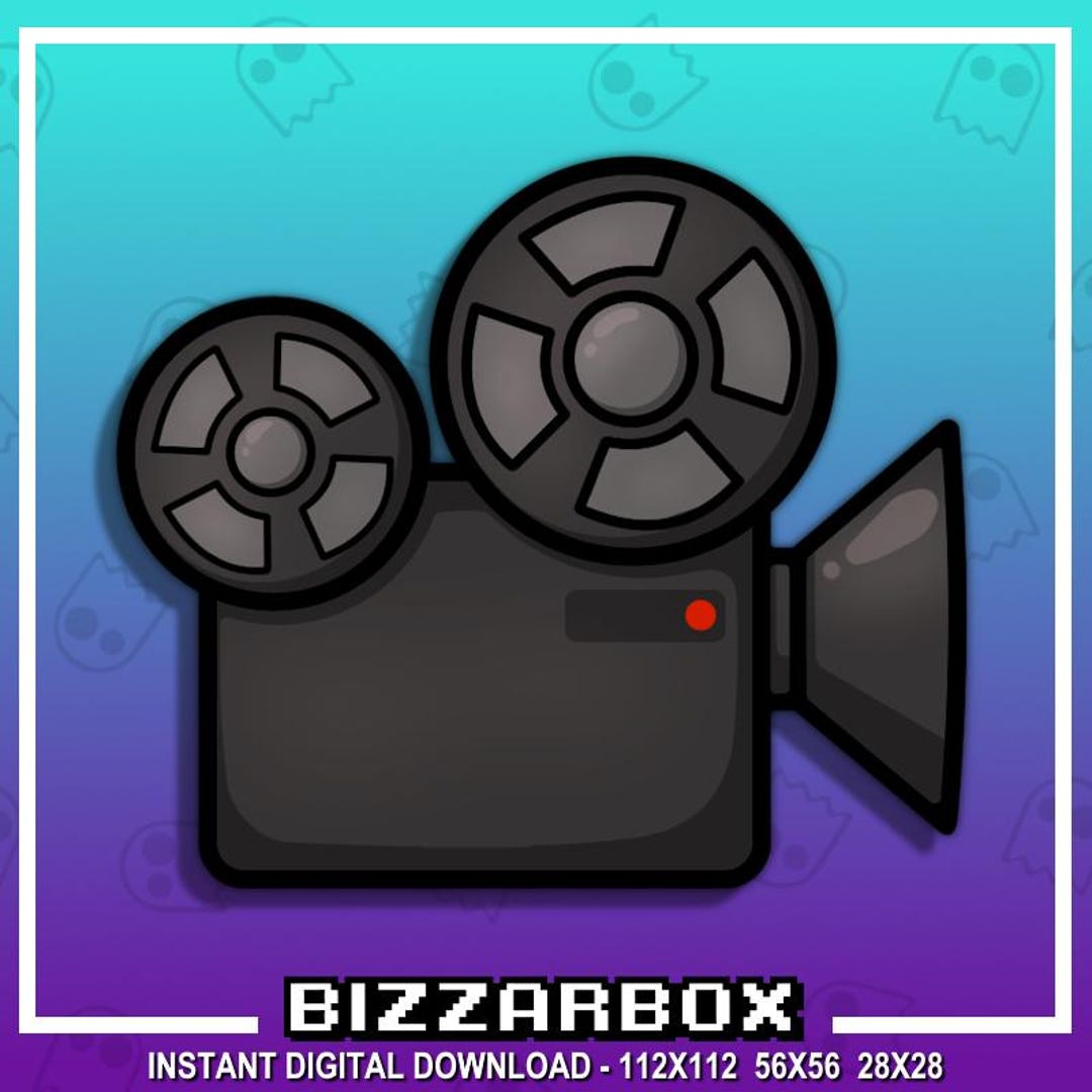 MOVIE CAMERA Twitch Emote / Twitch Emotes / Twitch Stream / Discord ...