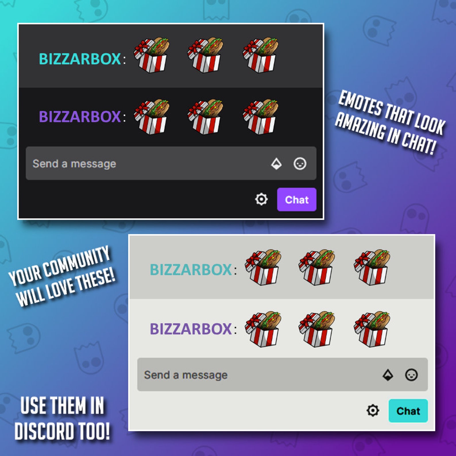 GIFTED SUB Twitch Emote / Twitch Emotes / Twitch Stream / Discord ...