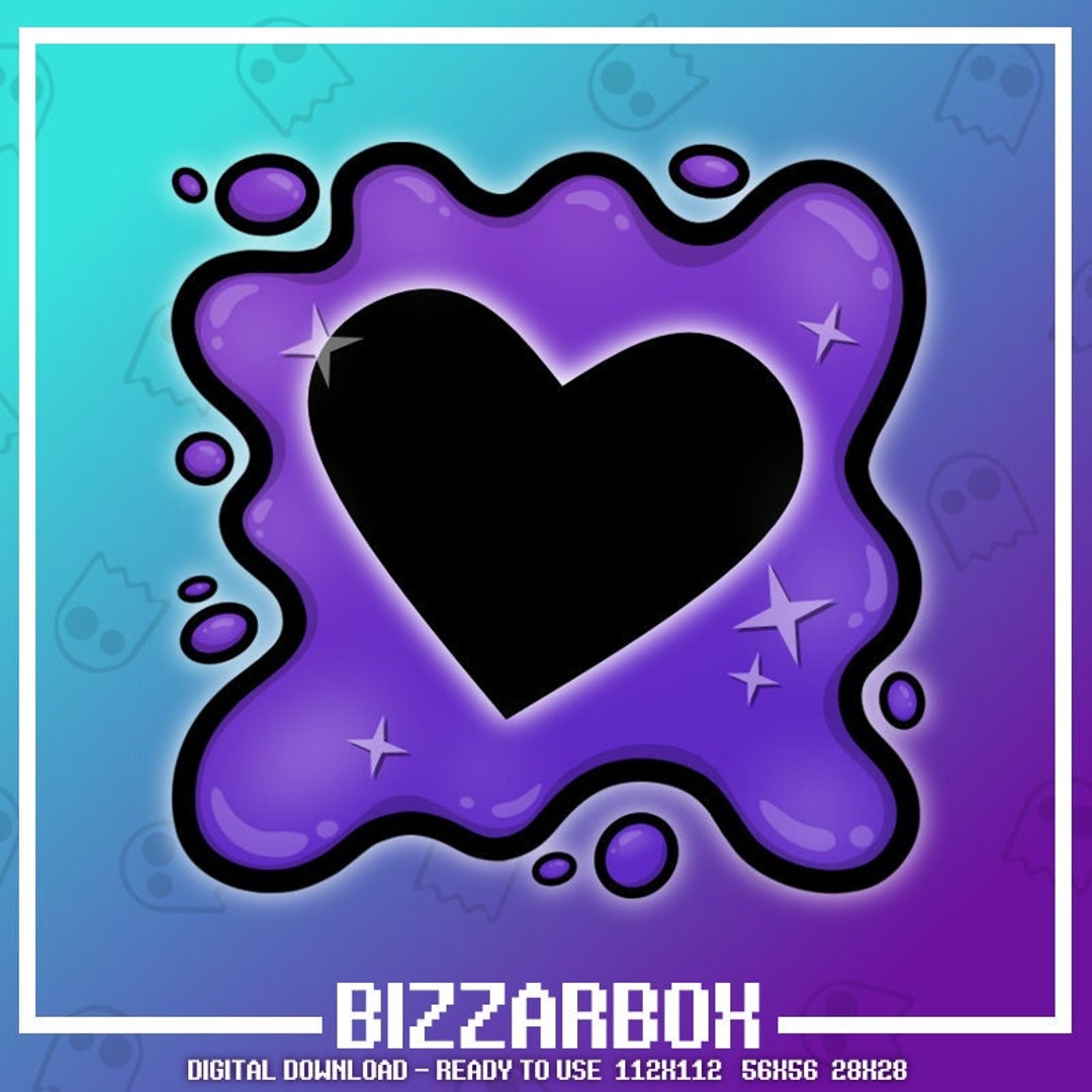 LOVE HEART PURPLE Twitch Emote / Twitch Emotes / Twitch Stream ...