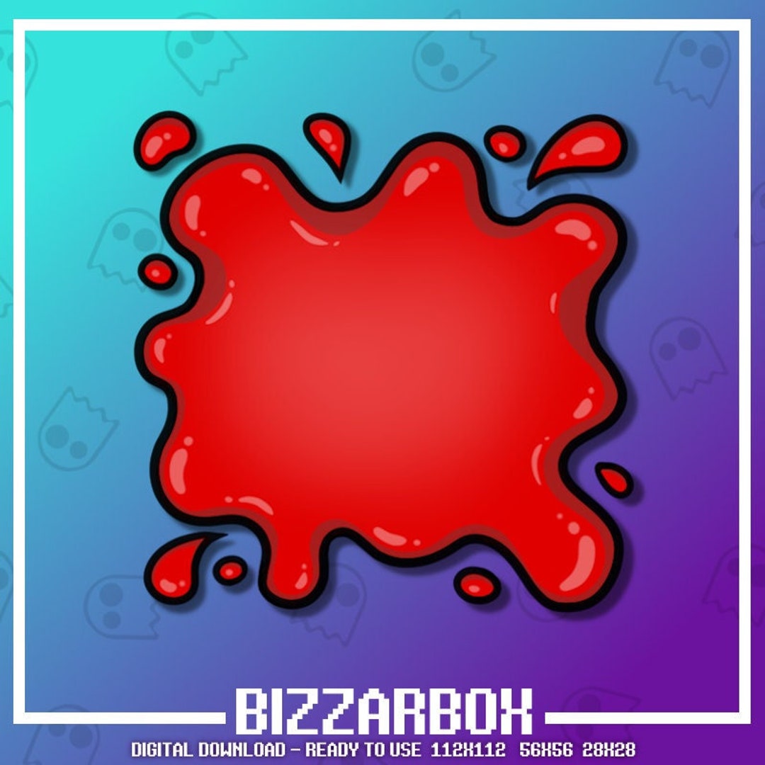 BLOOD SPLAT Twitch Emote / Twitch Emotes / Twitch Stream / Discord ...