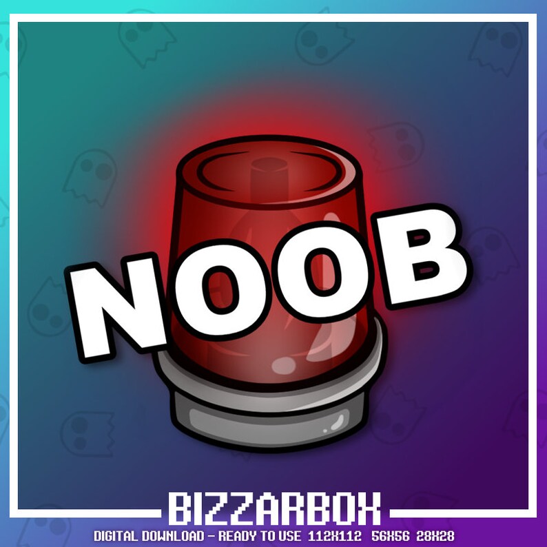 NOOB ALERT Twitch Emote / Twitch Emotes / Twitch Stream / - Etsy