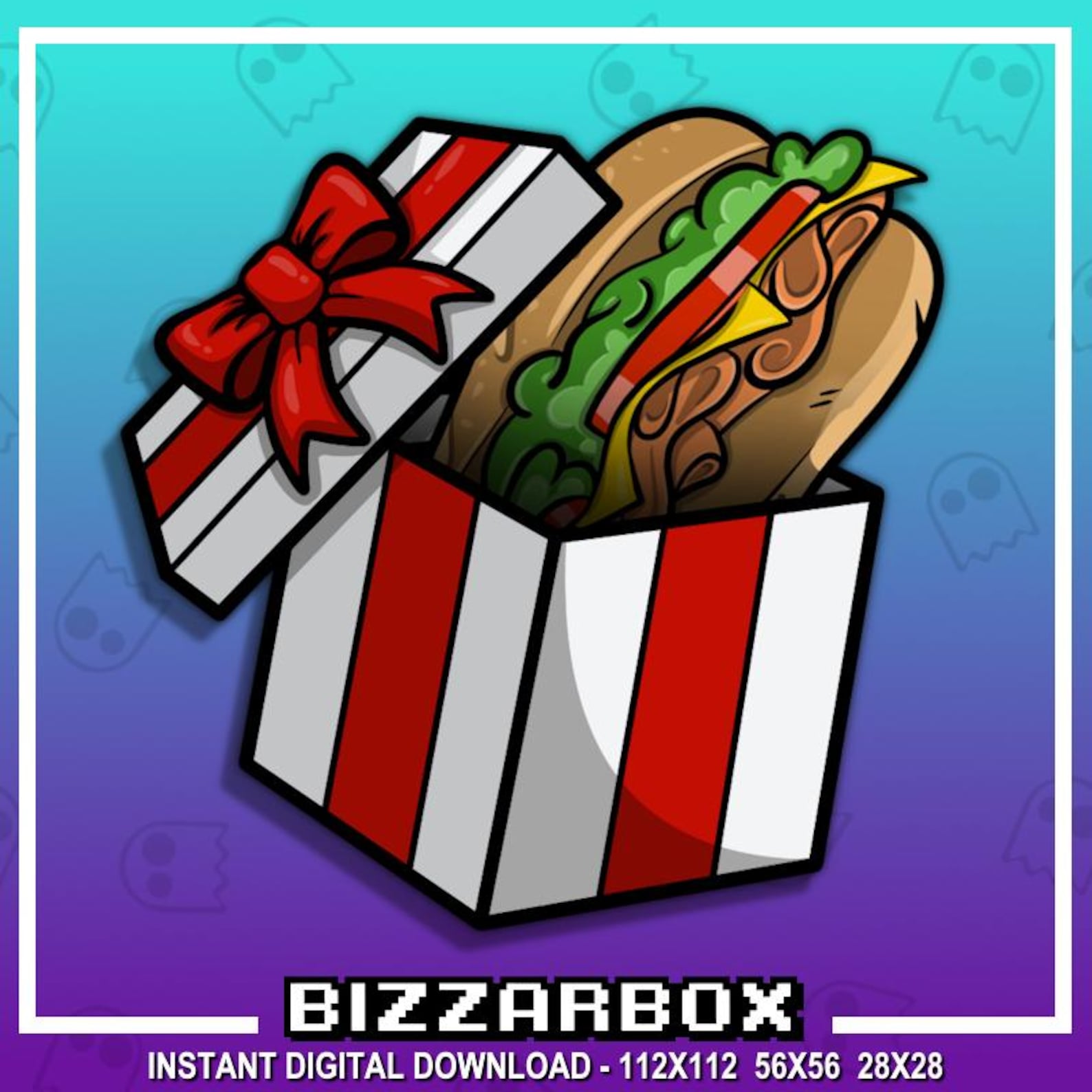 GIFTED SUB Twitch Emote / Twitch Emotes / Twitch Stream / Discord ...