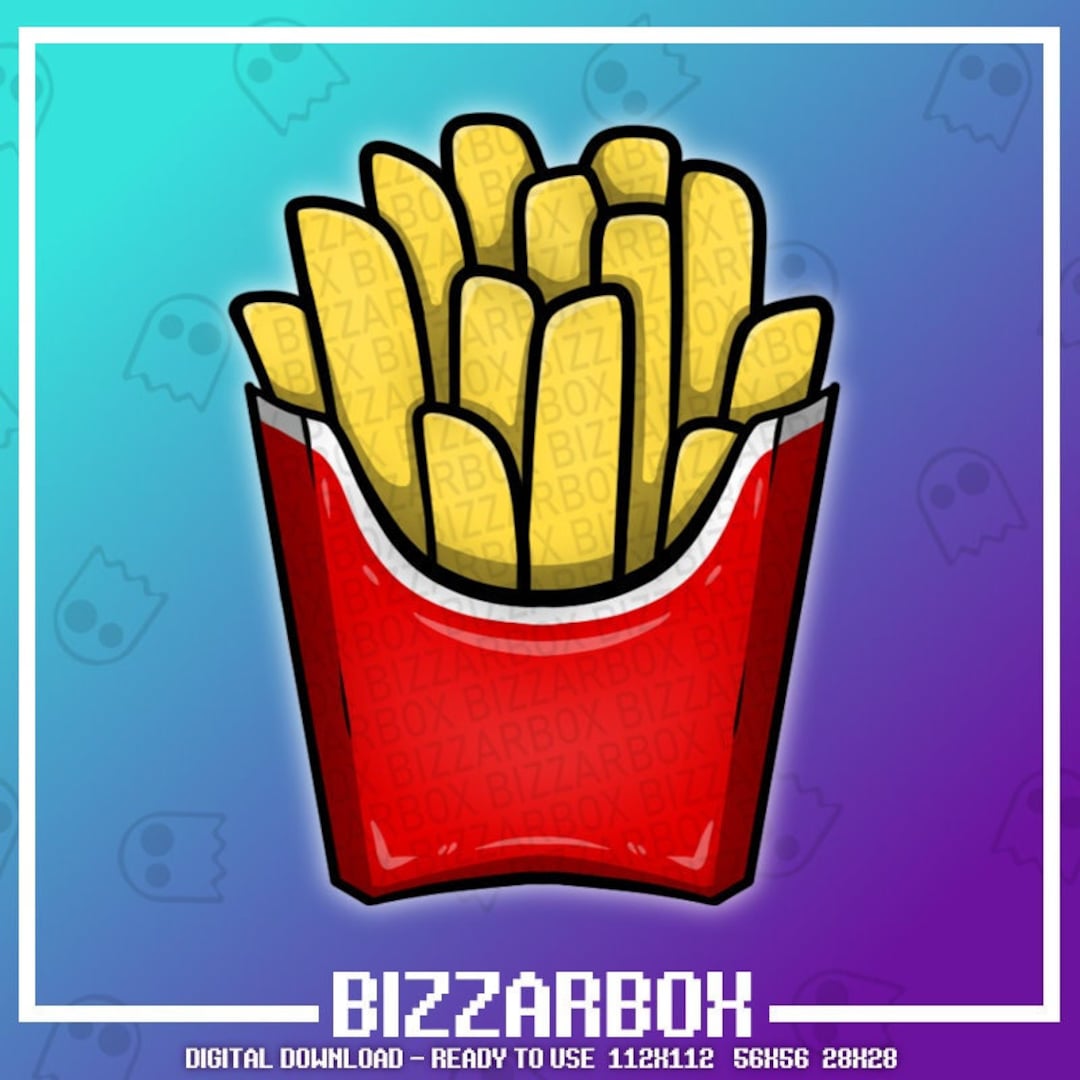 FRENCH FRIES Twitch Emote / Twitch Emotes / Twitch Stream / Discord ...