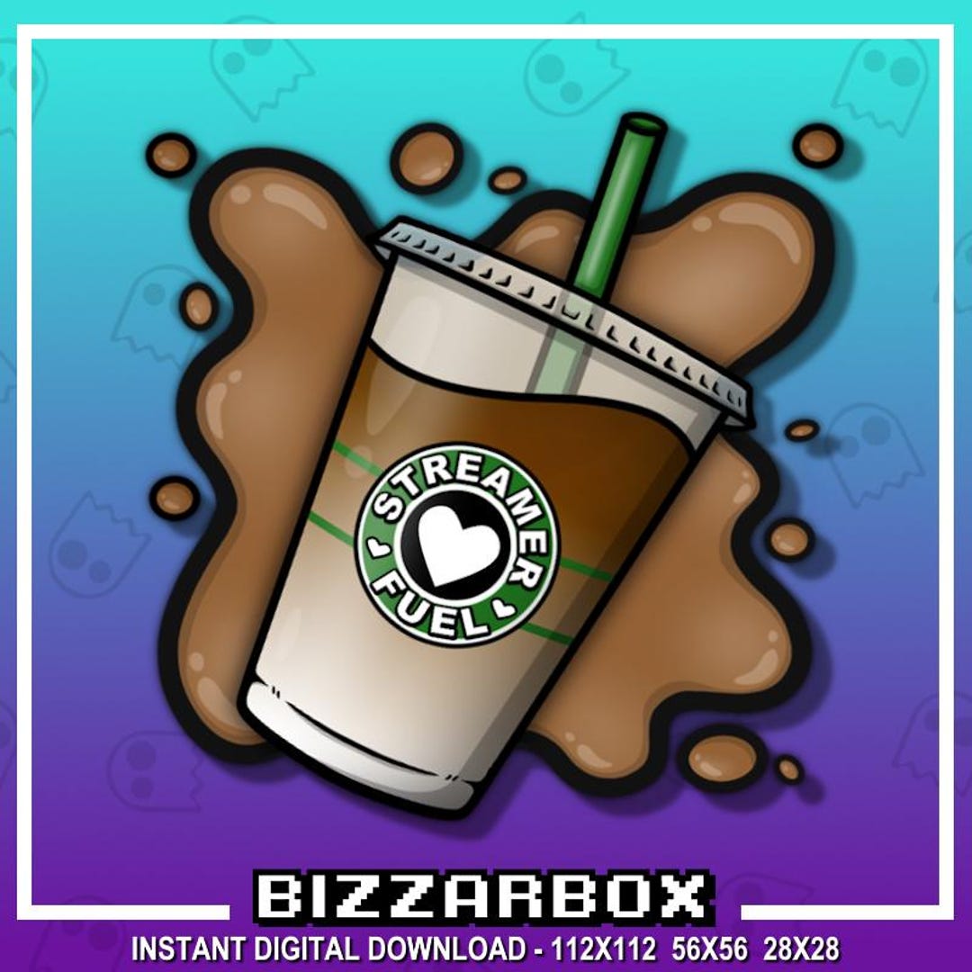 HYDRATE ICED COFFEE Channel Points Emote for Twitch / Discord / Stream ...