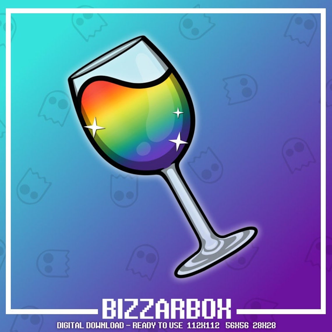 HYDRATE DRINK WINE Rainbow Channel Points Emote for Twitch / - Etsy