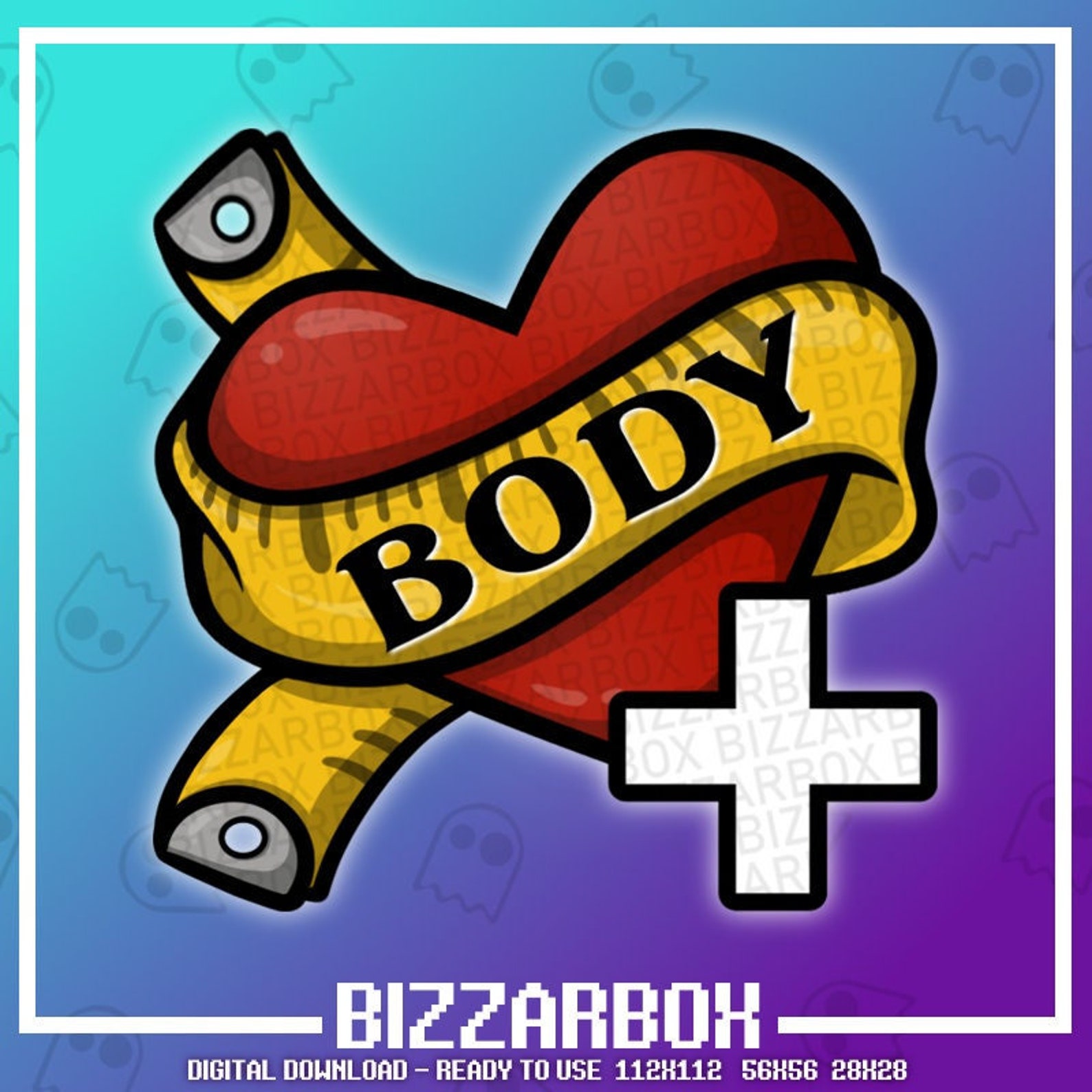 BODY POSITIVE Twitch Emote / Twitch Emotes / Twitch Stream / - Etsy