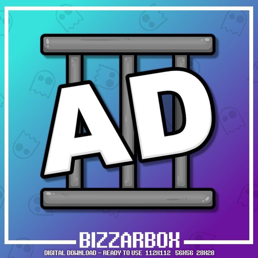 AD JAIL Twitch Emote / Twitch Emotes / Twitch Stream / Discord Emotes ...