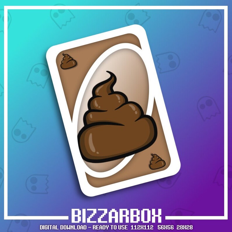 POOP CARD Twitch Emote / Twitch Emotes / Twitch Stream / Discord Emotes ...