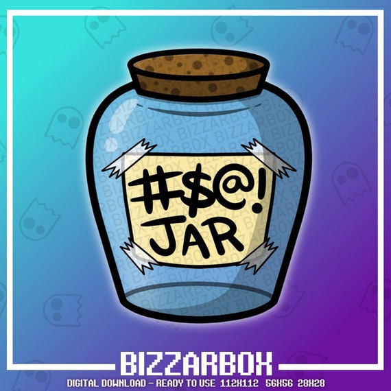SWEAR JAR Twitch Emote / Twitch Emotes / Twitch Stream / - Etsy