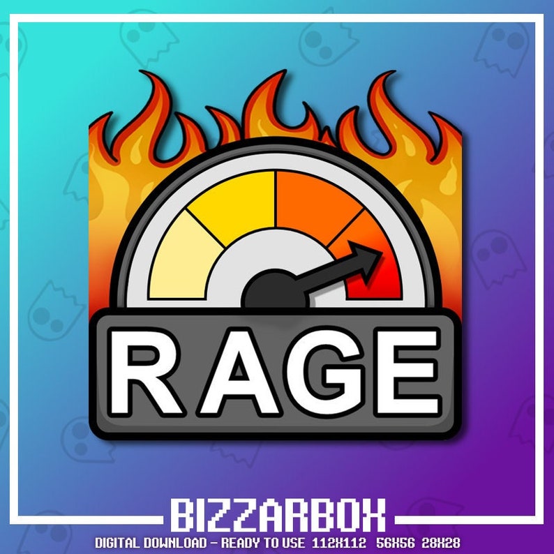 RAGE METER Twitch Emote / Twitch Emotes / Twitch Stream / Discord ...
