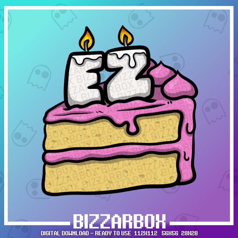 PIECE OF CAKE Twitch Emote / Twitch Emotes / Twitch Stream / Discord ...