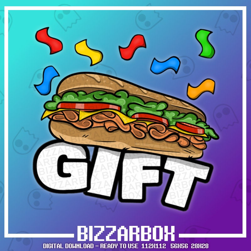 GIFTED SUB Twitch Emote / Twitch Emotes / Twitch Stream / Discord ...