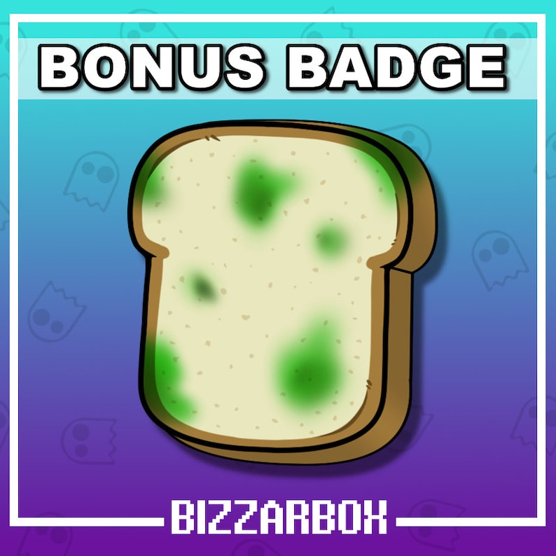BREAD TOAST JAM Twitch Sub Badges / Cheer Bit Badges / Emote - Etsy