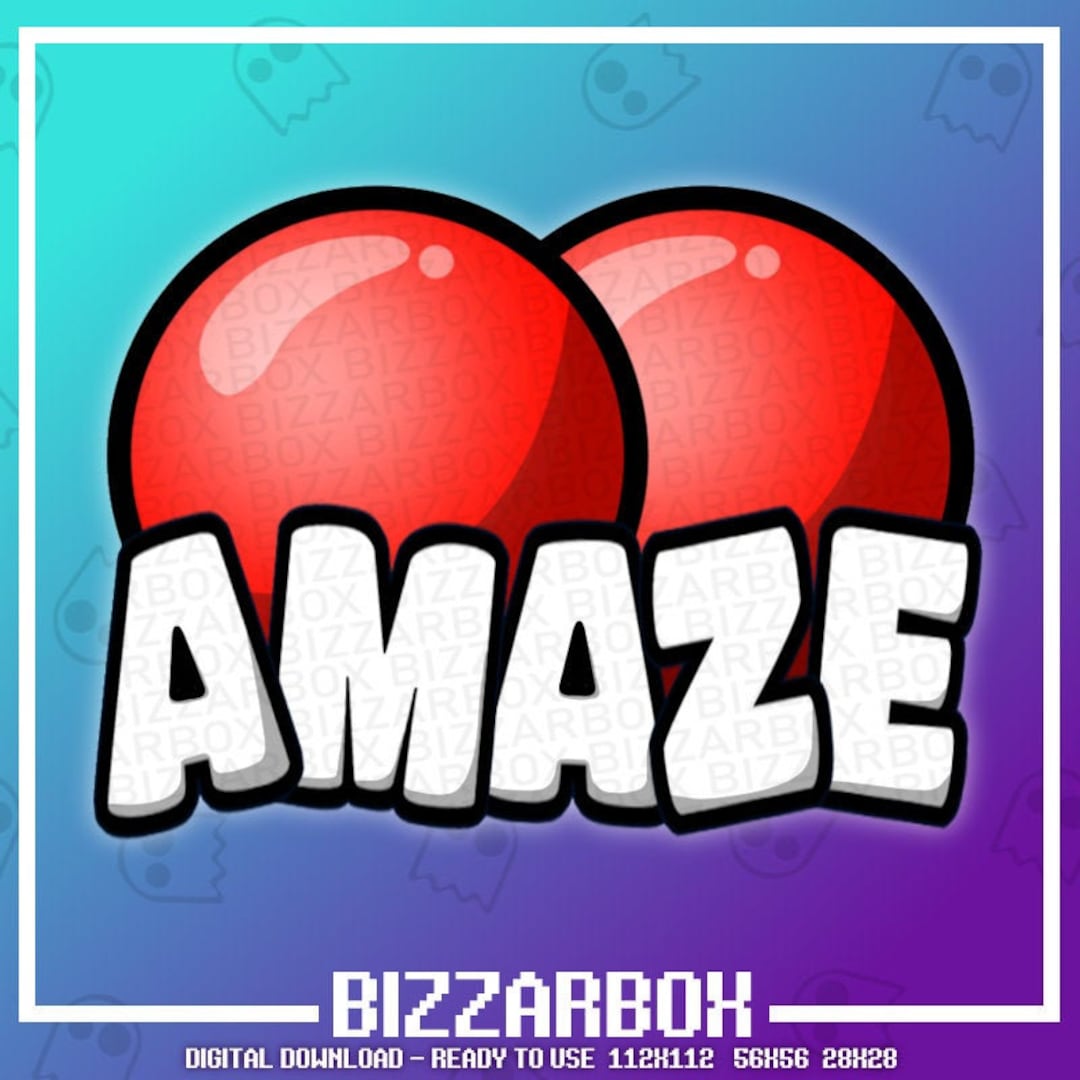 AMAZE BALLS Twitch Emote / Twitch Emotes / Twitch Stream / Discord ...
