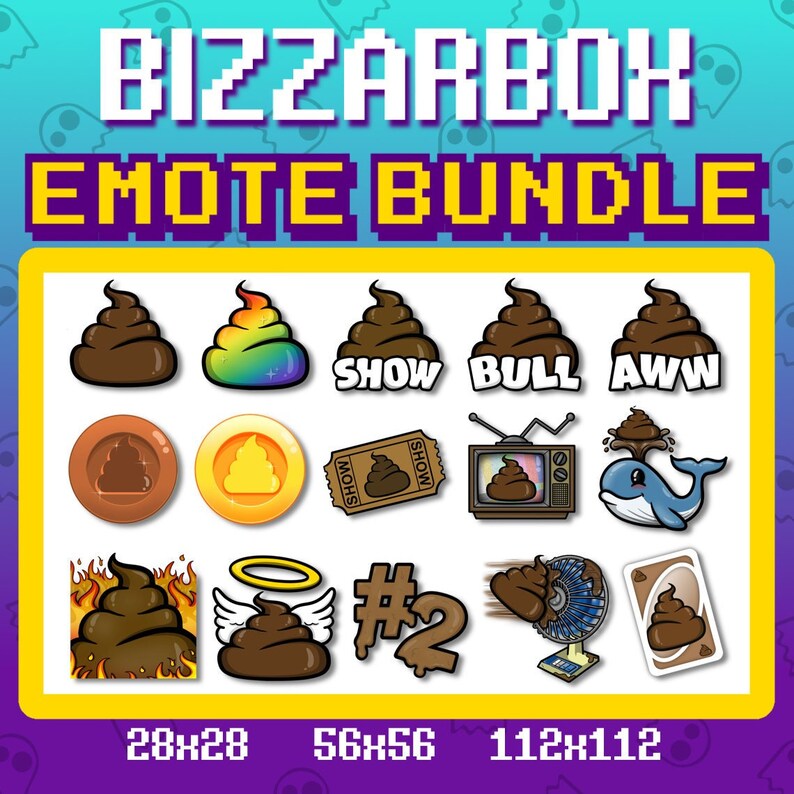 POOP EMOTE BUNDLE 15 Twitch Emote / Twitch Emotes / Twitch Stream ...