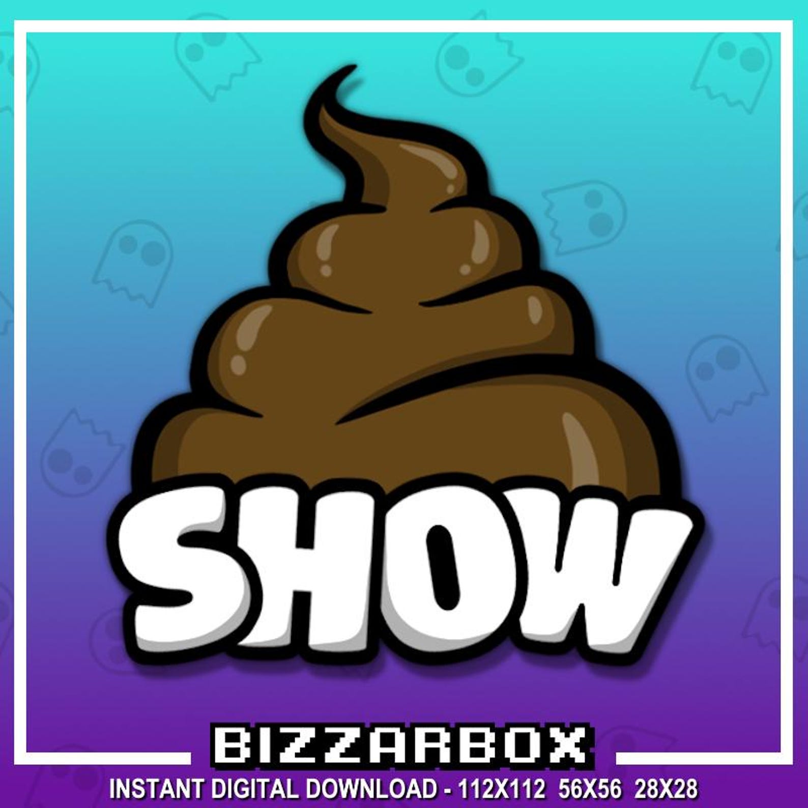POOP SHOW X Twitch Emote / Twitch Emotes / Twitch Stream / Discord ...