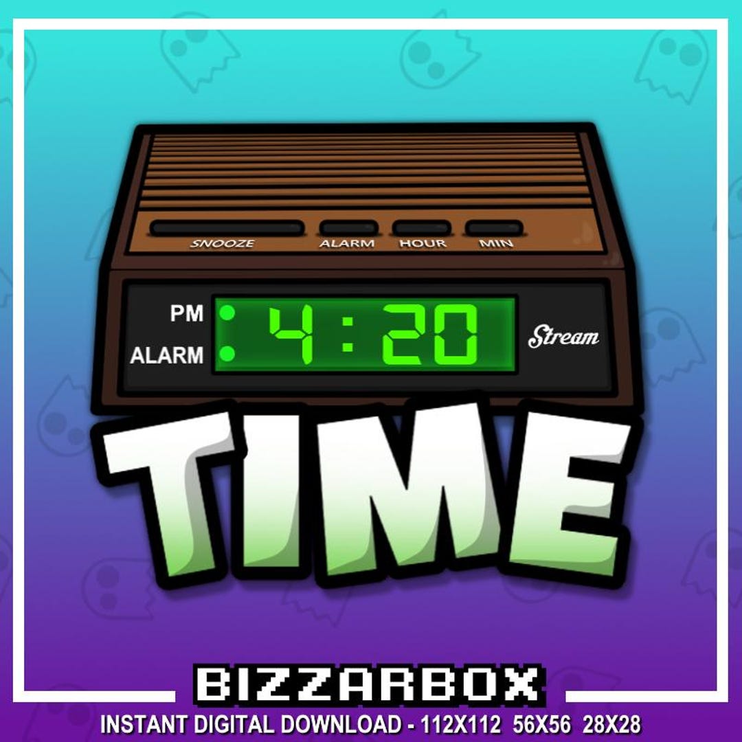 420 TIME Twitch Emote / Twitch Emotes / Twitch Stream / Discord Emotes ...