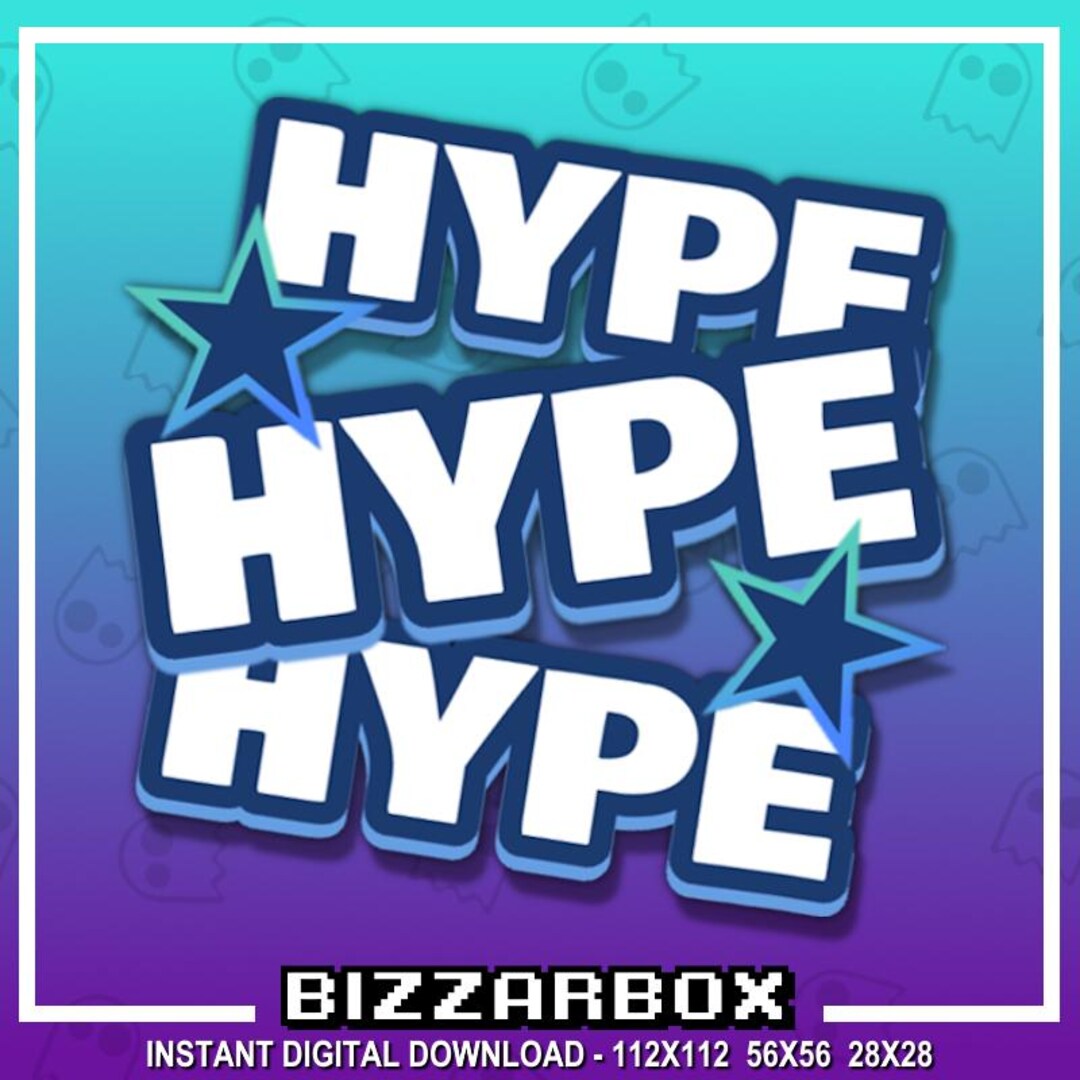 HYPE STARS Twitch Emote / Twitch Emotes / Twitch Stream / Discord ...