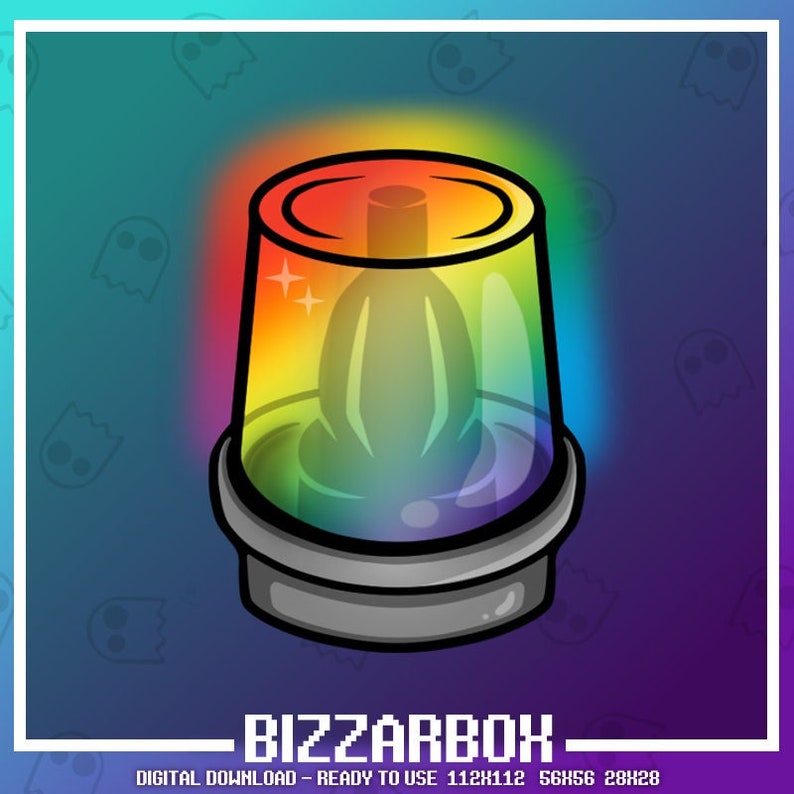 RAINBOW LIGHT Twitch Emote / Twitch Emotes / Twitch Stream / - Etsy