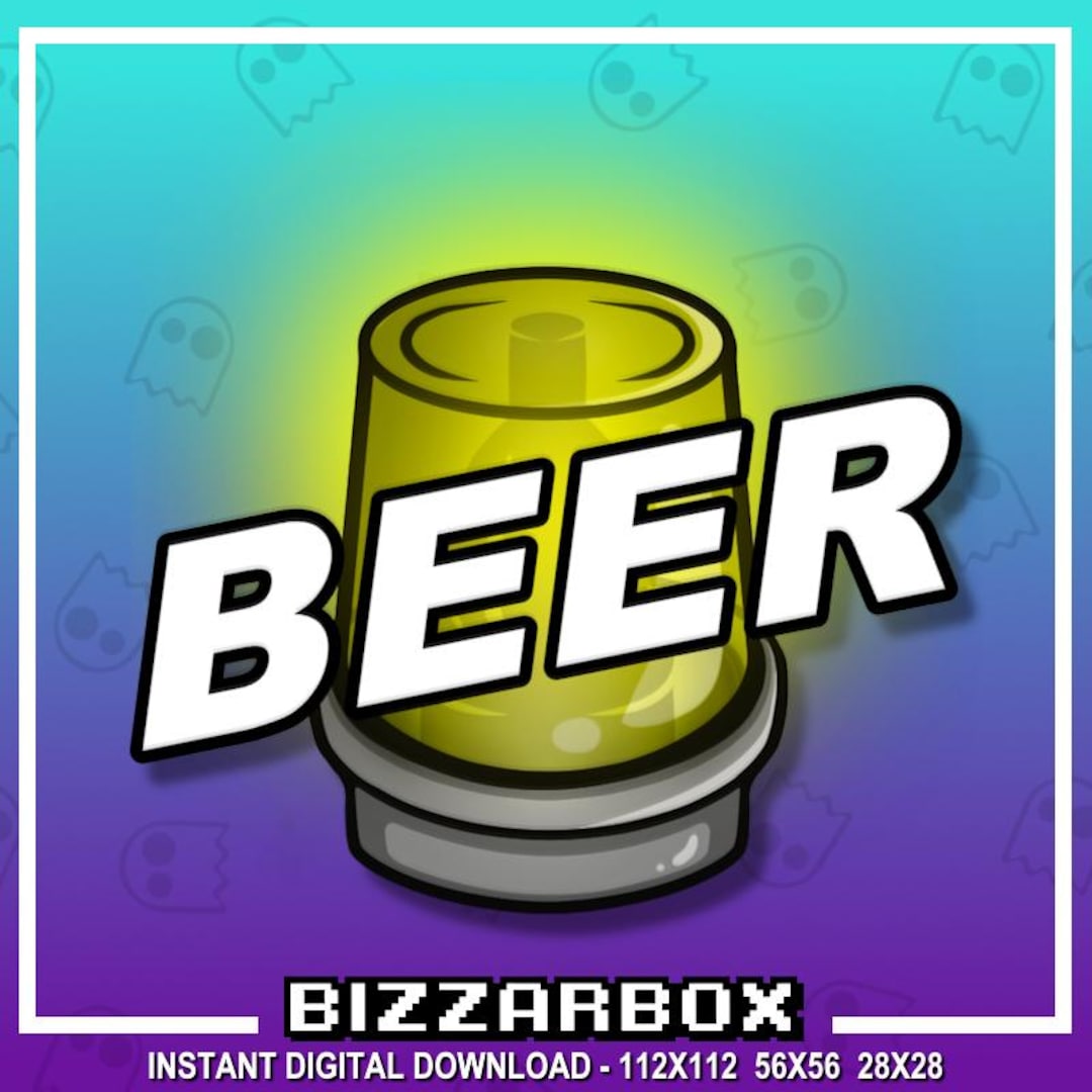 BEER ALERT Twitch Emote / Twitch Emotes / Twitch Stream / Discord ...
