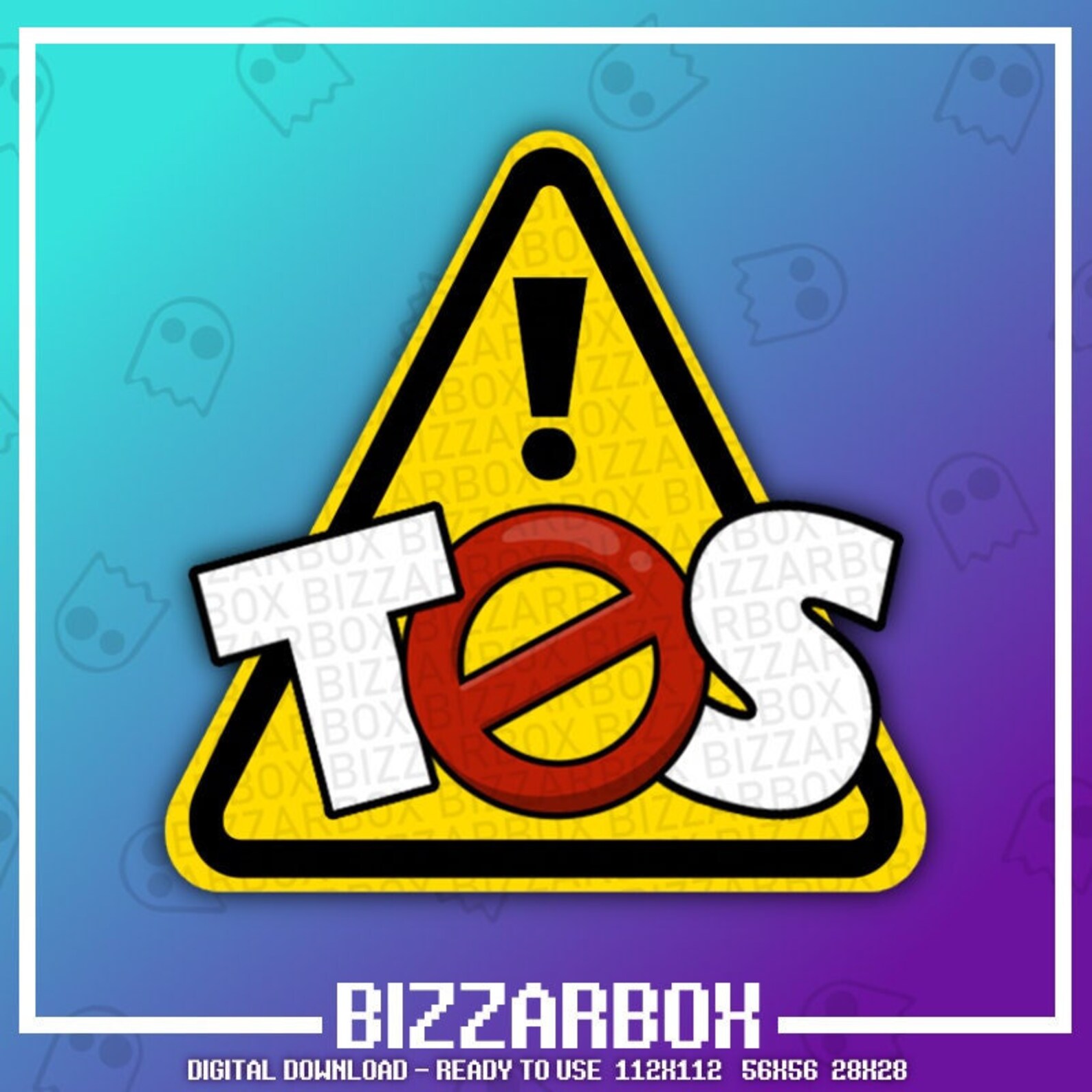 TOS WARNING Twitch Emote / Twitch Emotes / Twitch Stream / - Etsy