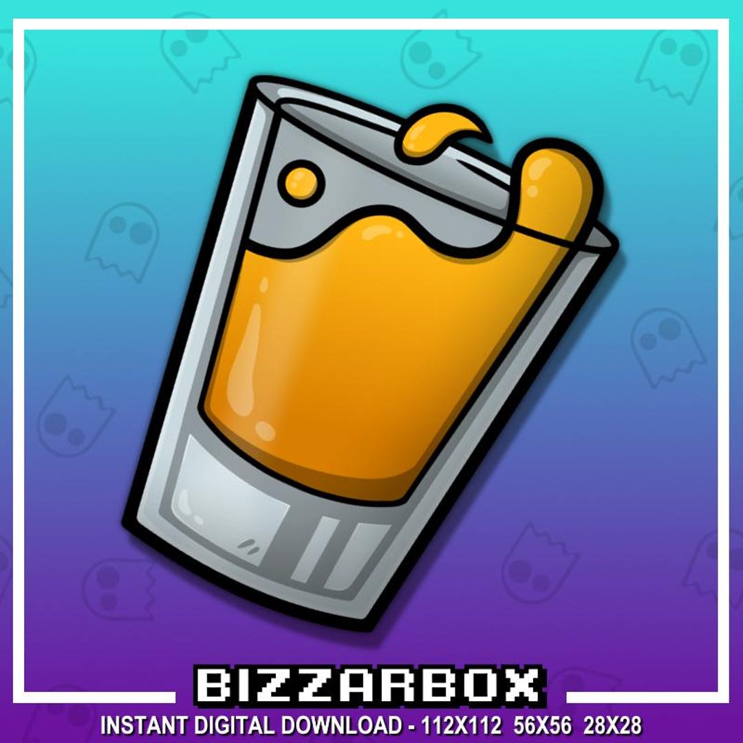 SHOT GLASS DRINK Twitch Emote / Twitch Emotes / Twitch Stream / Discord ...