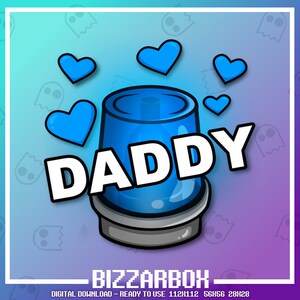 DADDY ALERT Twitch Emote / Twitch Emotes / Twitch Stream / Discord ...