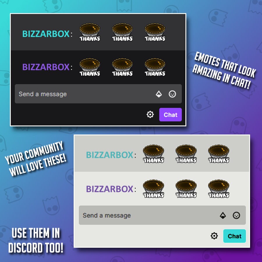THANKS BURNT PIE Twitch Emote / Twitch Emotes / Twitch Stream - Etsy