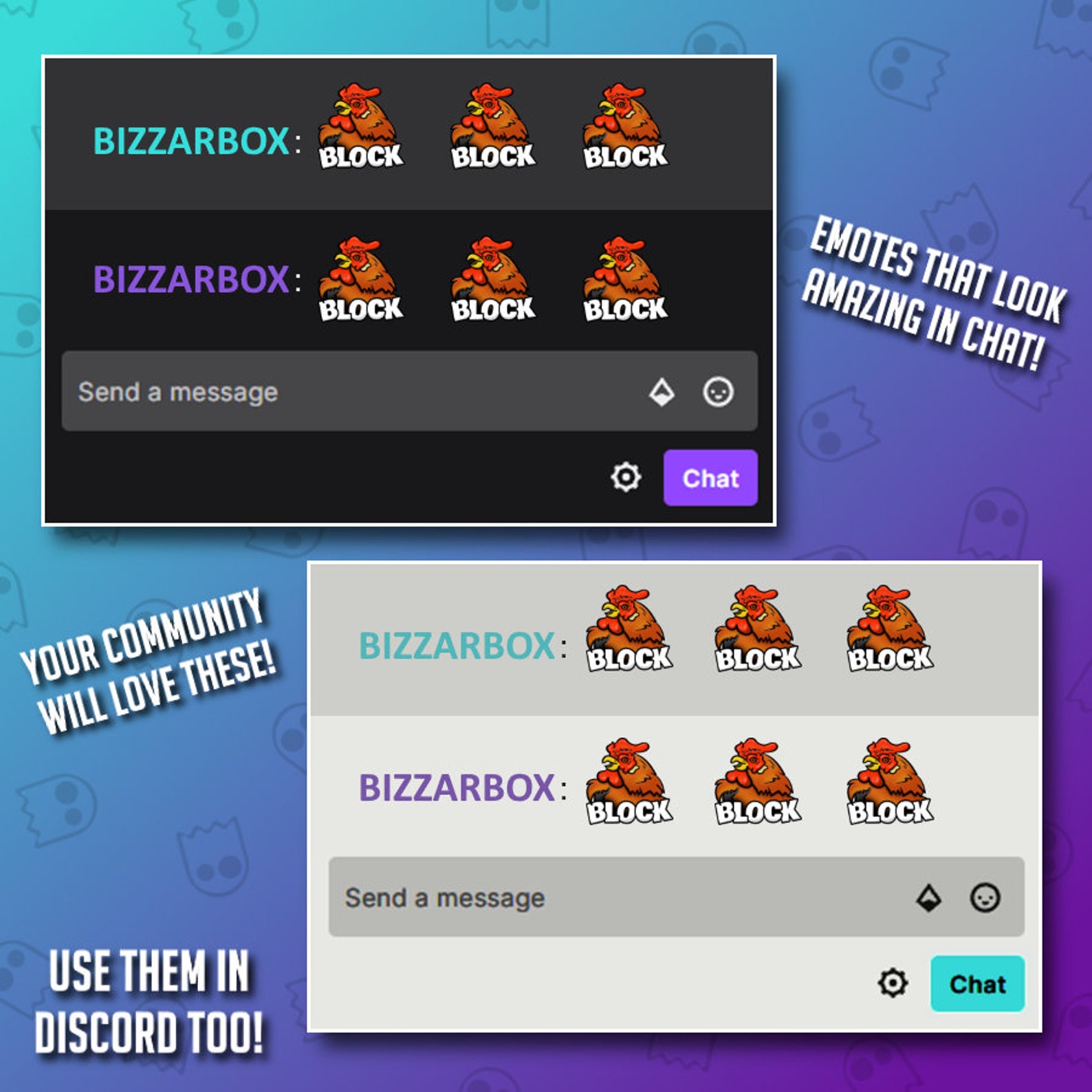 COCK BLOCK Twitch Emote / Twitch Emotes / Twitch Stream / Discord ...
