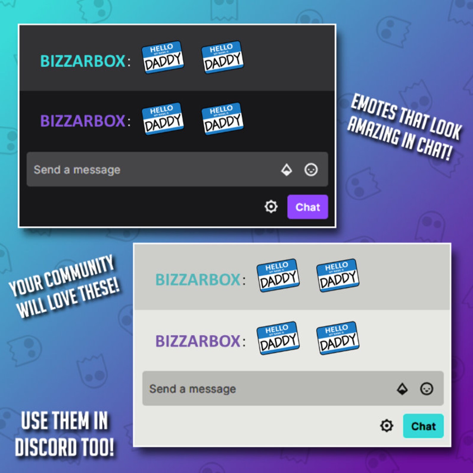 DADDY TAG Animated Twitch Emote / Twitch Emotes / Twitch Stream ...