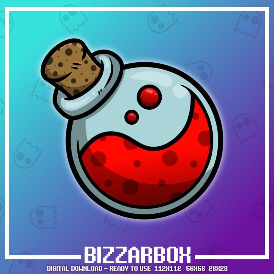 RED POTION HP Twitch Emote / Twitch Emotes / Twitch Stream / Discord ...