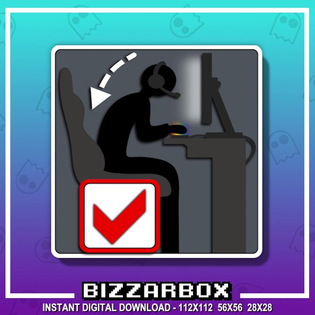 POSTURE CHECK Channel Points Emote for Twitch / Discord / Stream ...