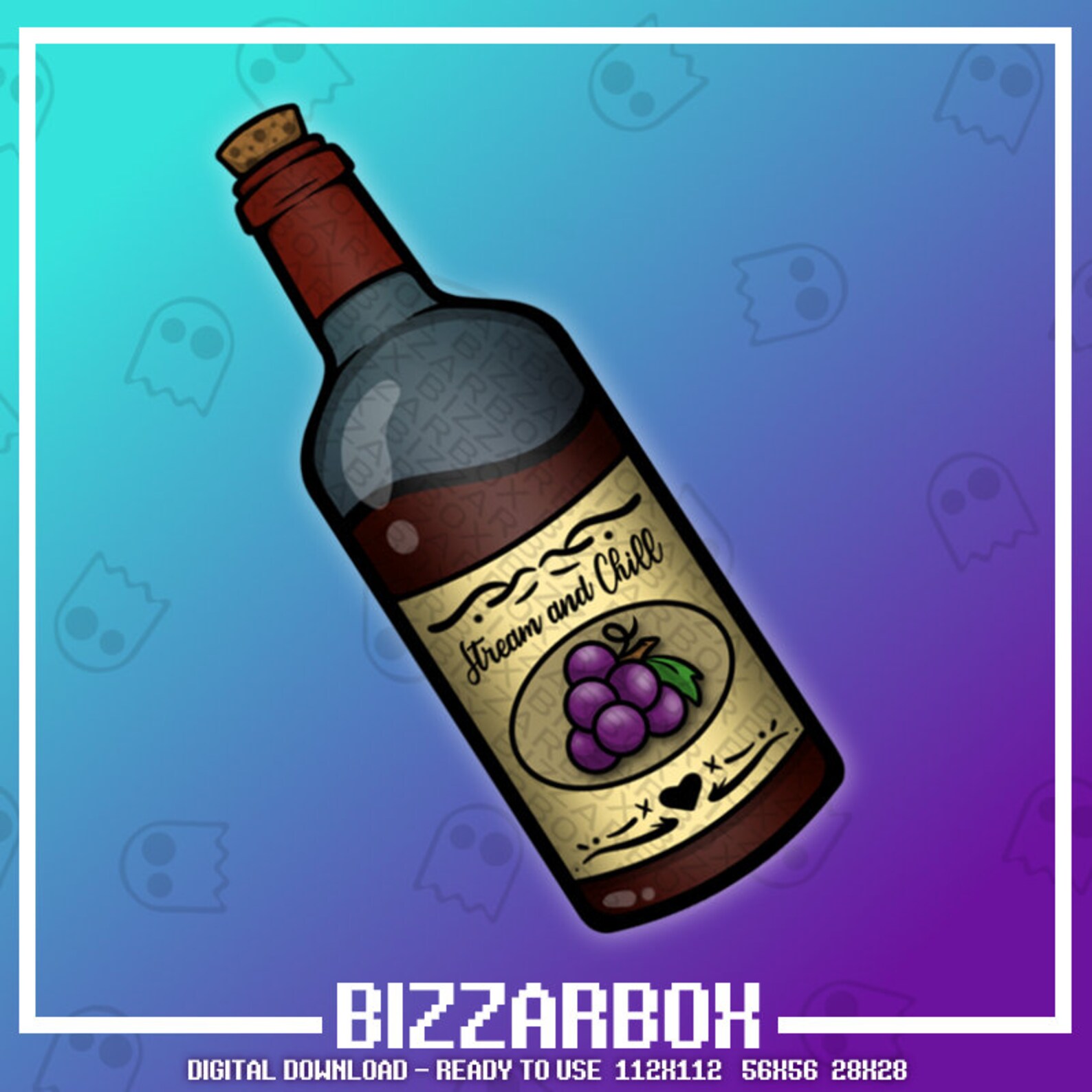 WINE Twitch Sub Badges / Cheer Bit Badges / Emote / Emotes / - Etsy